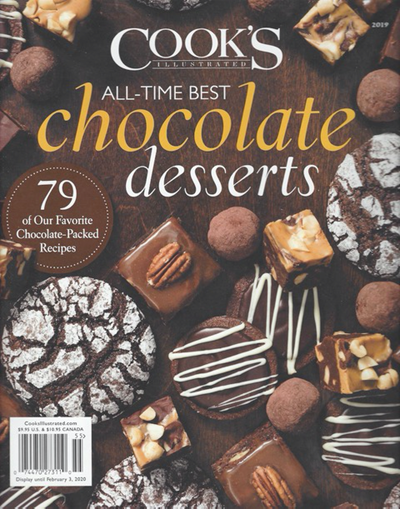 Cook's Illustrated Magazine Special Issue: All-Time Best Chocolate ...