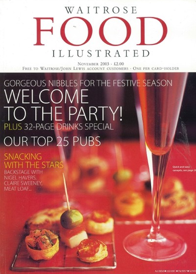 Waitrose Food Illustrated Magazine, November 2003 | Eat Your Books